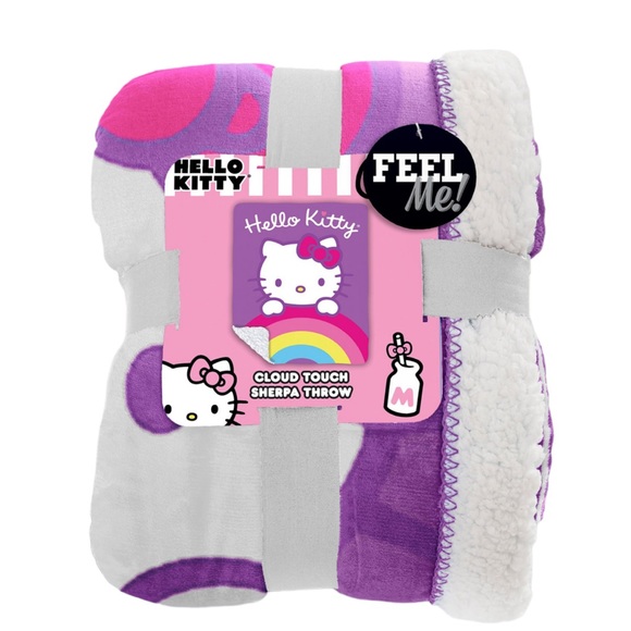 Sanrio | Bedding | Hello Kitty Sanrio Our Soft Sherpa Throw 5 X 60 ...